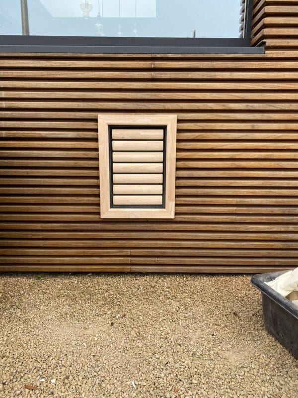Photos of beautiful wooden dog doors and cat flaps - Tomsgates